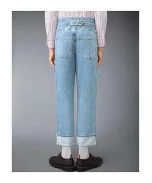 Thom Browne Straight-leg Denim Jeans With Selvedge Detail