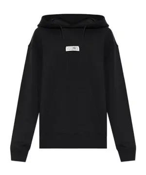 MAISON MARGIELA Long-sleeve Hooded Sweatshirt - Black
