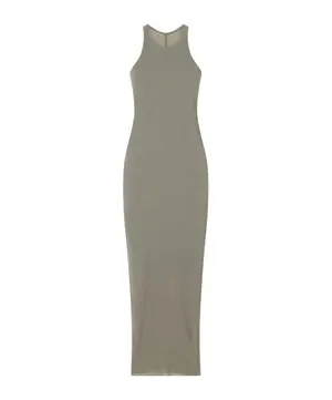 Rick Owens Ribbed Knit Dress - Gray