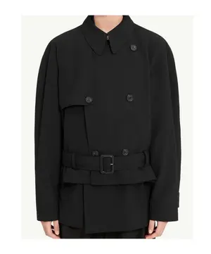 MAISON MARGIELA Belted Wool Blend Jacket