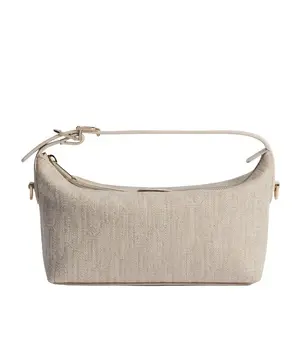 Dior Zippered Shoulder Bag With Cd Clasp