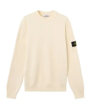 Stone Island Long-sleeve Crew-neck Knit Top - Ivory