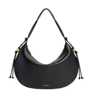 COCCINELLE Medium Leather Shoulder Bag - Black