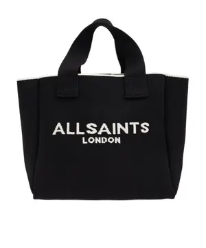 ALLSAINTS Logo Canvas Tote Bag - Black