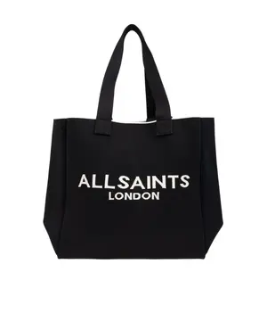ALLSAINTS Logo Canvas Tote Bag - Black