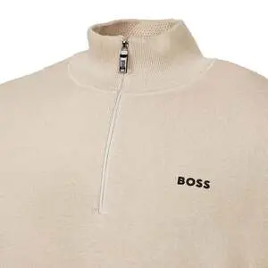 Hugo Boss Logo-print High-neck Jumper
