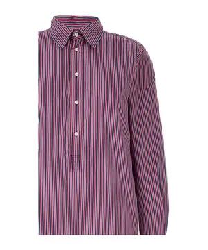 Polo Ralph Lauren Striped Cotton Poplin Shirt Dress