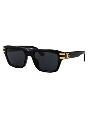Dolce & Gabbana Dolce Gabbana Eyewear Rectangular Frame Sunglasses