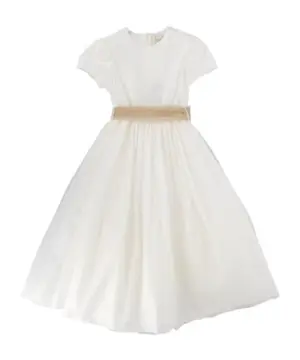 IL GUFO Short Sleeve Dress - White