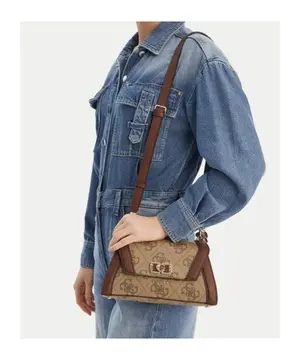 Guess Karnilla Monogram-pattern Shoulder Bag