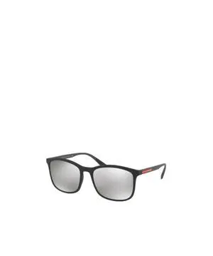 Prada Linea Rossa Logo Sunglasses - Gray