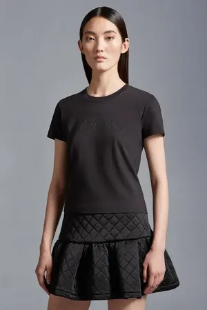 Moncler Logo Embellished Crewneck T-shirt