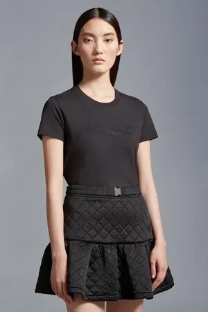 Moncler Logo Embellished Crewneck T-shirt