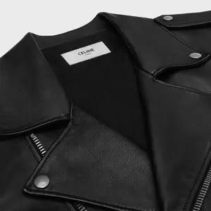 Celine Loose Biker Jacket In Calfskin