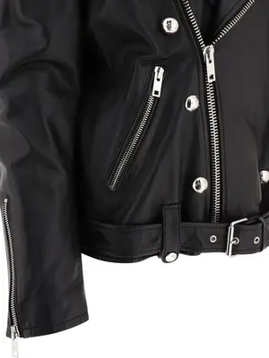 Celine Loose Biker Jacket In Calfskin