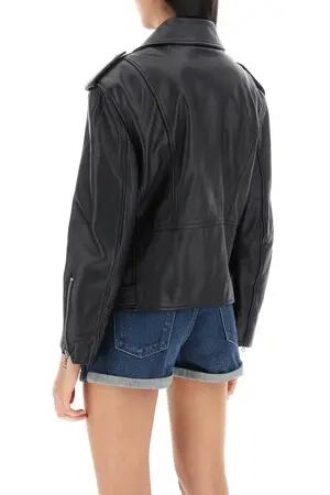 Celine Loose Biker Jacket In Calfskin