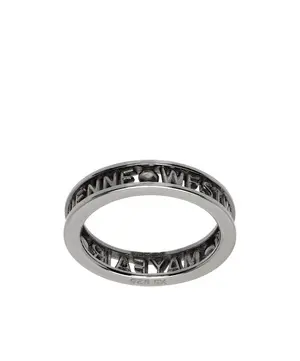 VIVIENNE WESTWOOD Logo Hollow Ring - Gray