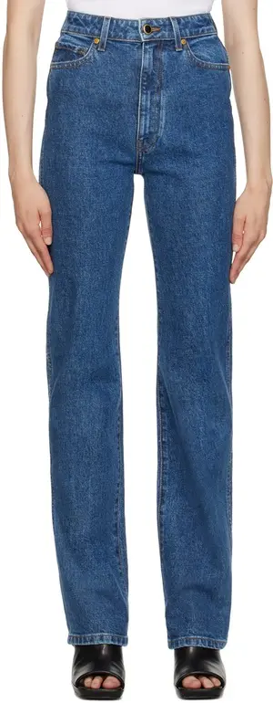 Khaite Danielle High-rise Straight-leg Jeans
