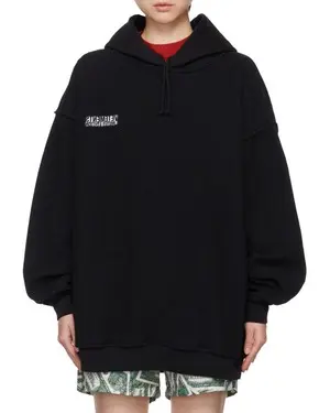 Vetements Logo Drawstring Hoodie