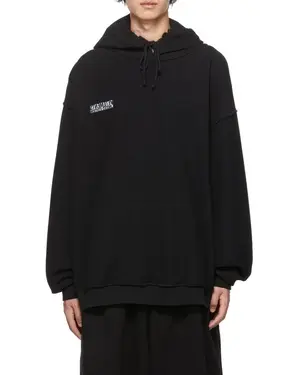 Vetements Logo Drawstring Hoodie