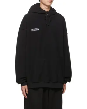 Vetements Logo Drawstring Hoodie