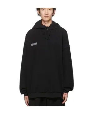Vetements Logo Drawstring Hoodie