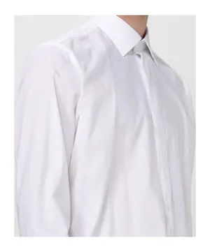Brioni Pointed-collar Twill Shirt