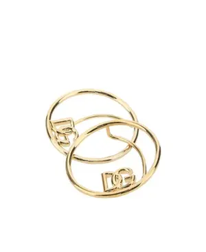 Dolce & Gabbana Dolce Gabbana Dg Logo Engraved Hoop Earrings
