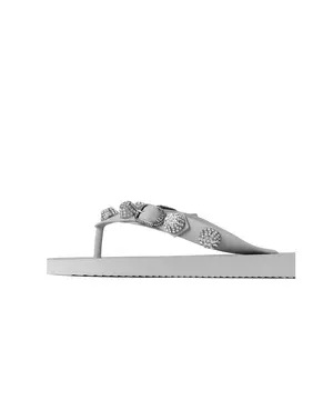 Balenciaga Cagole Thong Sandal In /crystal