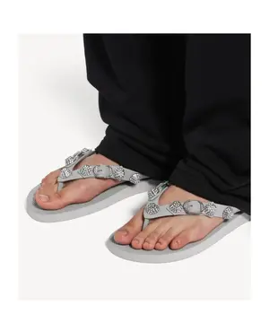 Balenciaga Cagole Thong Sandal In /crystal