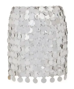 Rabanne Sequin Disc Mini Skirt