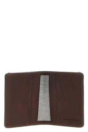 Brunello Cucinelli Logo Embossed Cardholder