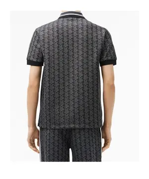 Lacoste Monogram-jacquard Polo Shirt