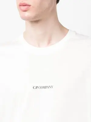 C.P. COMPANY Logo-lettering Cotton T-shirt