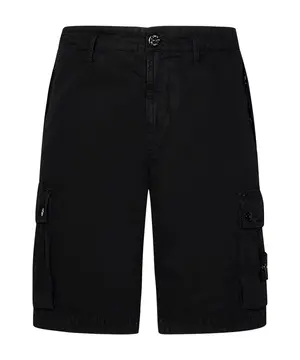 Stone Island Logo Patch Knee-high Shorts