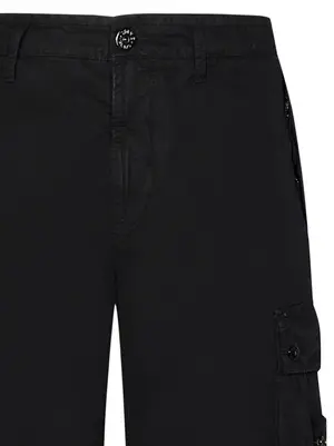 Stone Island Logo Patch Knee-high Shorts