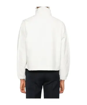 Polo Ralph Lauren High Neck Zipped Jacket - Washed White