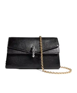 Gucci Dionysus Lizard Small Shoulder Bag - Black