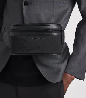Emporio Armani Jacquard Logo Belt Bag