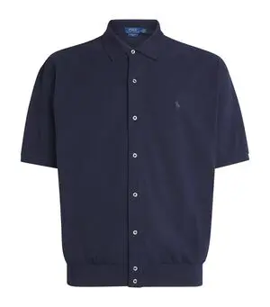 Polo Ralph Lauren Cotton Featherweight Mesh Polo Shirt - Navy
