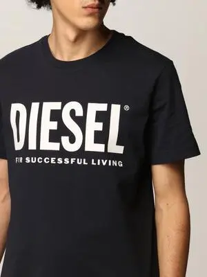 DIESEL® T-diegos Logo Printed Crewneck T-shirt