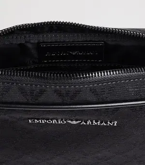 Emporio Armani Jacquard Logo Wash Bag