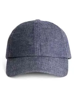 Sunspel Cotton-linen Twill Cap