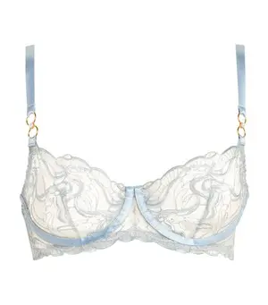 BORDELLE Pearl Balconette Bra - Blue