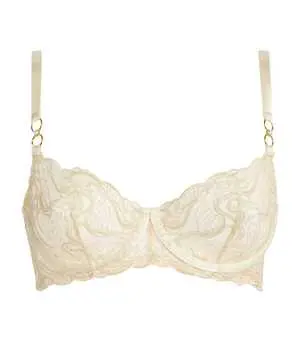 BORDELLE Embroidered Pearl Balconette Bra