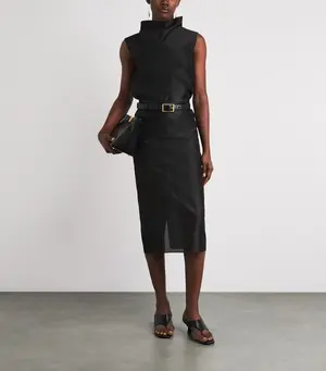 Almada Label Silk-blend Kiana Midi Skirt