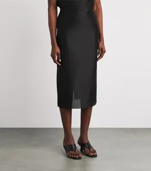 Almada Label Silk-blend Kiana Midi Skirt