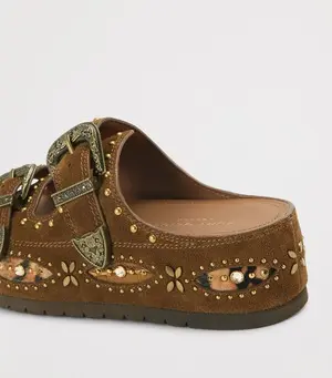 Kurt Geiger Western Buckle Flatform Sandals
