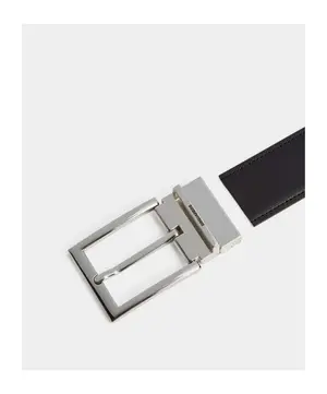 Dsquared2 Logo Plaque Buckle Leather Belt
