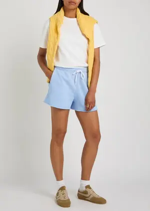 Polo Ralph Lauren Embroidered Cotton Blend Shorts